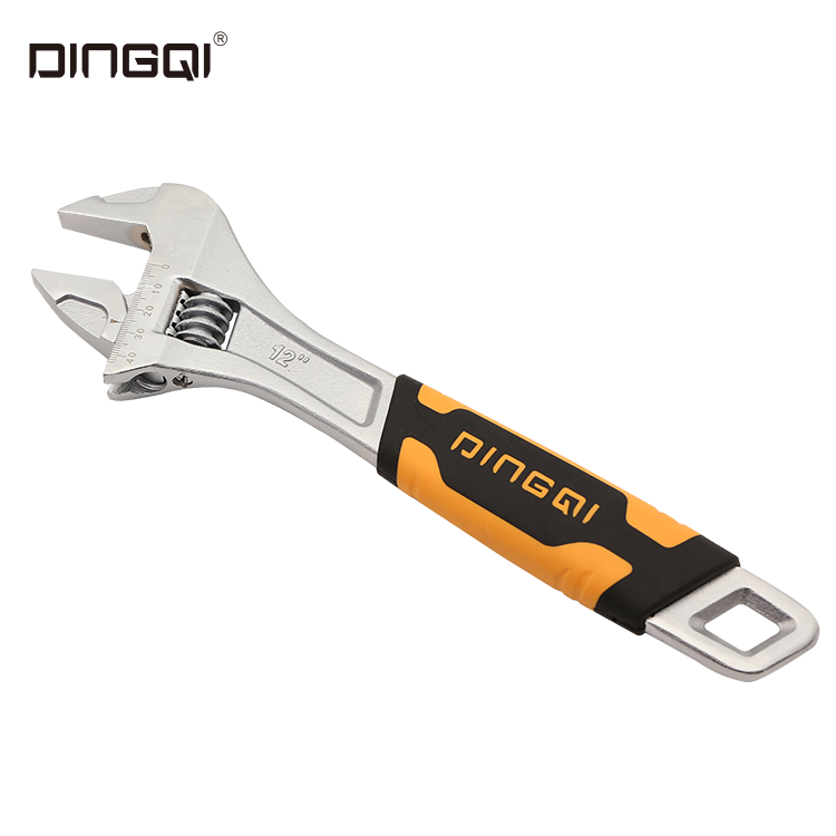 12" Adjustable Wrench Shifter Spanner Heavy Duty Hand Tool with Hex Sp ...